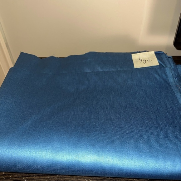 Office | 4 Yards Of Solid Blue Fabric Crafts Home Interior Costumes ...